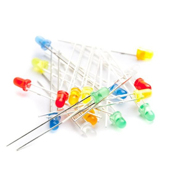 LED Difuso 3mm + Resistor 220R para 5v | Shopee Brasil