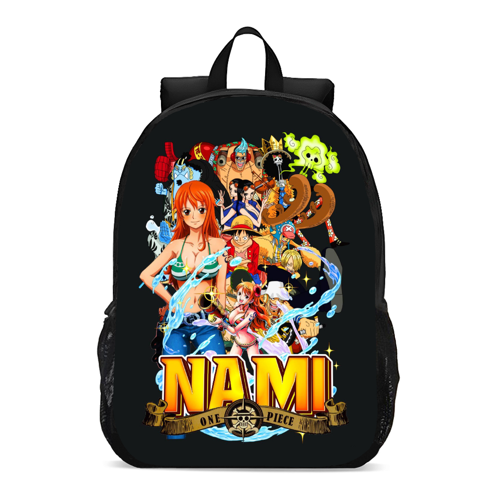 Mochila Escolar Infantil Juvenil One Piece Nami Piratas Anime Novidade ...