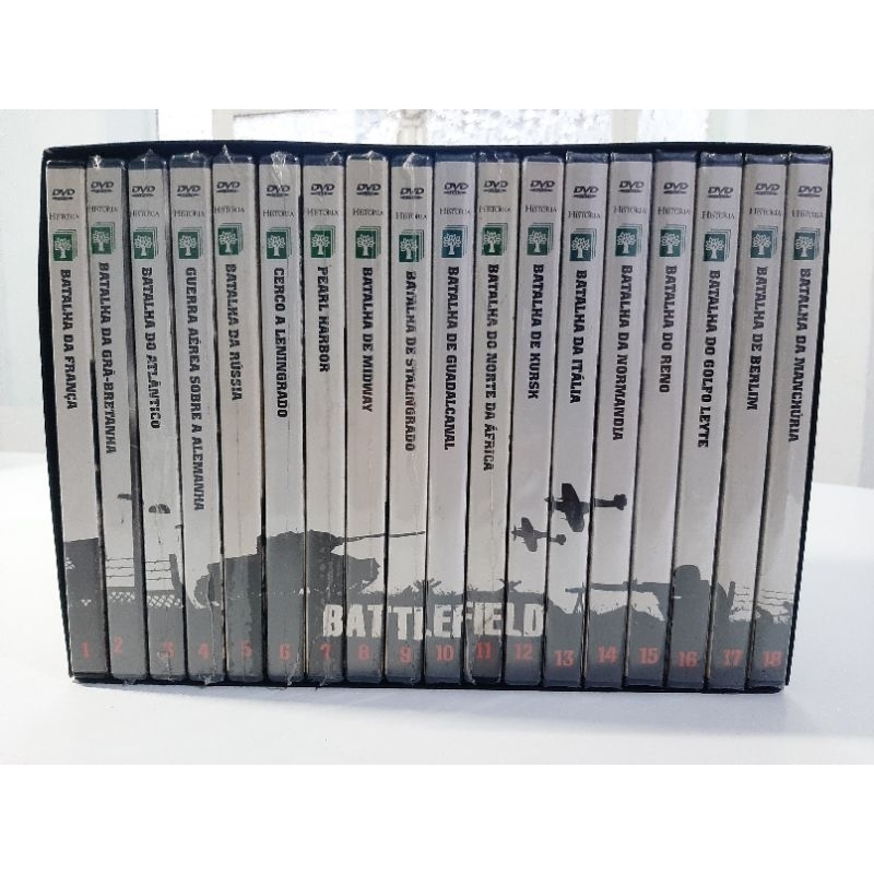 Box dvd Battlefield aventuras na história 18 dvds | Shopee Brasil
