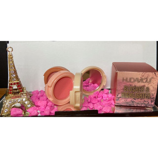 Paleta De 3 Camadas Blush Iluminadora Cores Para Rosto/Maquiagem cor 02 ...