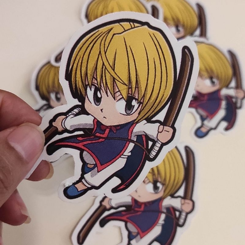 Stickers - HUNTER X HUNTER - KURAPIKA - ADESIVO E IMÃS | Shopee Brasil