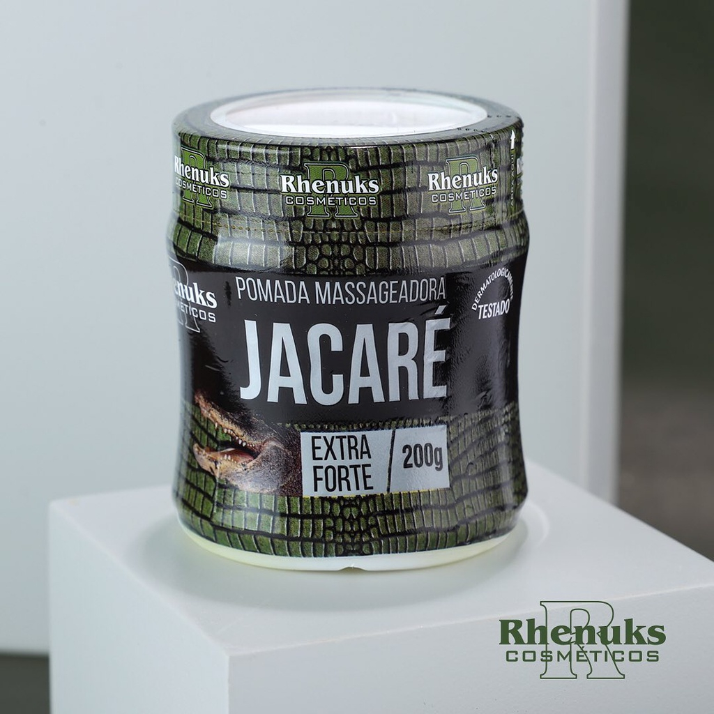 Pomada Massageadora Jacaré Extra Forte 200g Rhenuks | Shopee Brasil