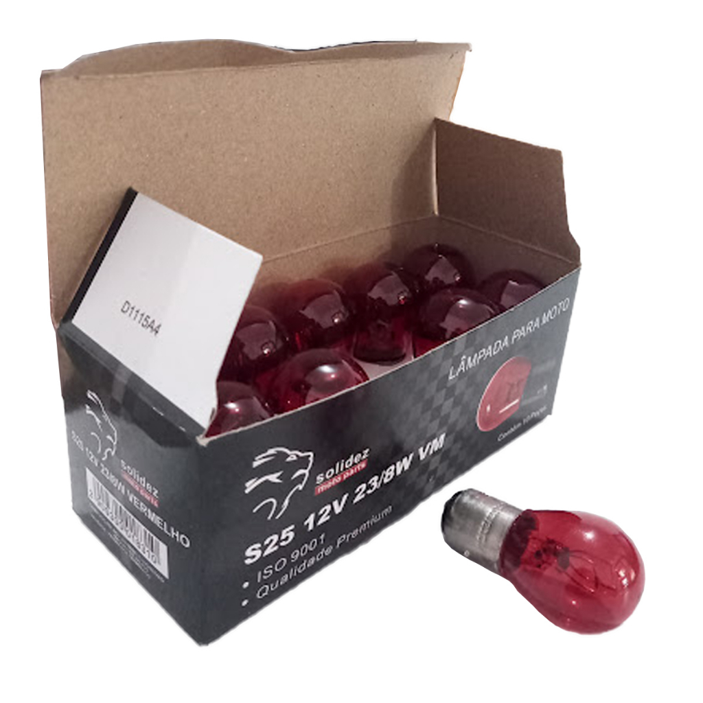 Lampada Lanterna Cg Vermelha 2 Polos 12x23 (10 Unidades) | Shopee Brasil