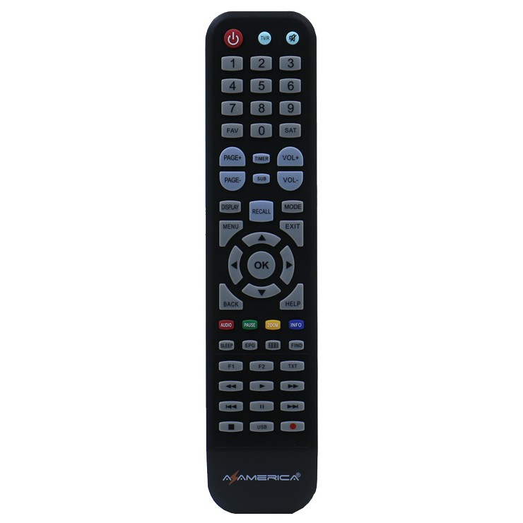 Controle Remoto para Receptor Azamérica S2010 (COM PILHAS) | Shopee Brasil