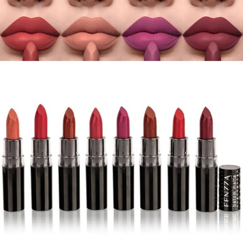 Kit 8 Batons Efeito Matte Longa Duração Batom 8 Cores Lindas | Shopee ...
