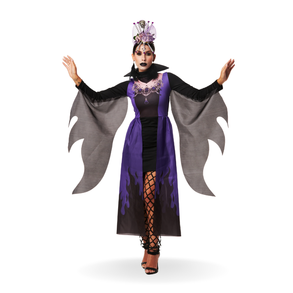 Fantasia Fada Má Malvada Bruxa Feminino Adulto Halloween Carnaval ...