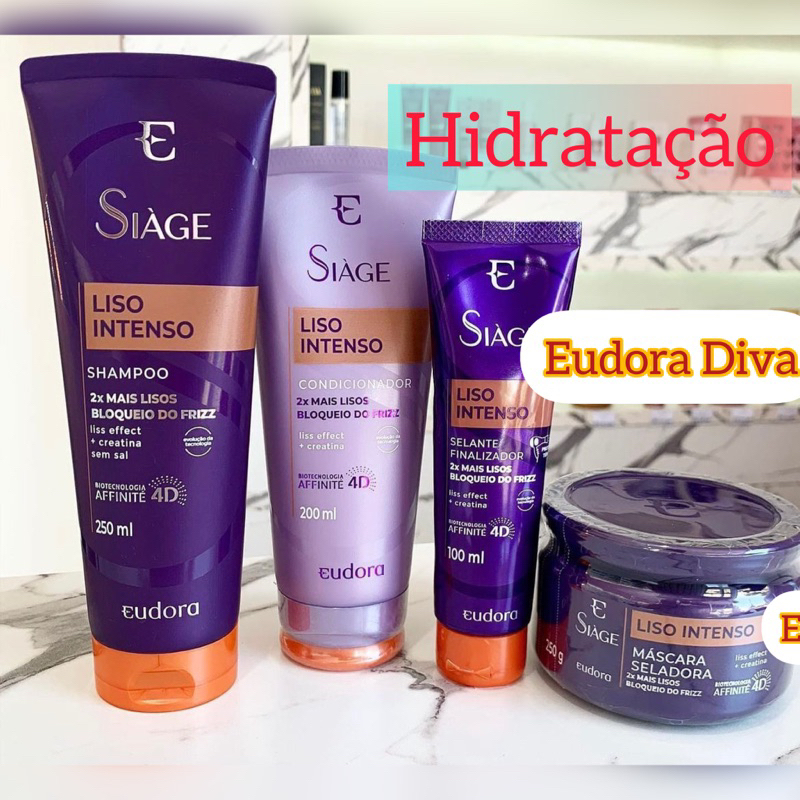 Linha Siáge Liso Intenso Eudora | Shopee Brasil
