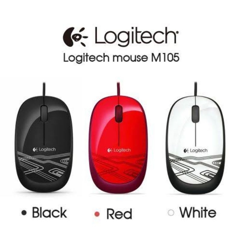 Mouse Logitech M105 com fio usb Original Lacrado Pronta Entrega ...