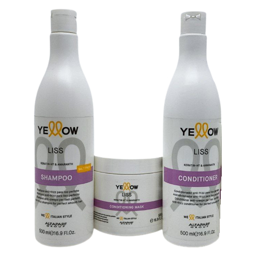 Kit Yellow Liss - Shampoo - Condicionador - Mask Alfaparf | Shopee Brasil