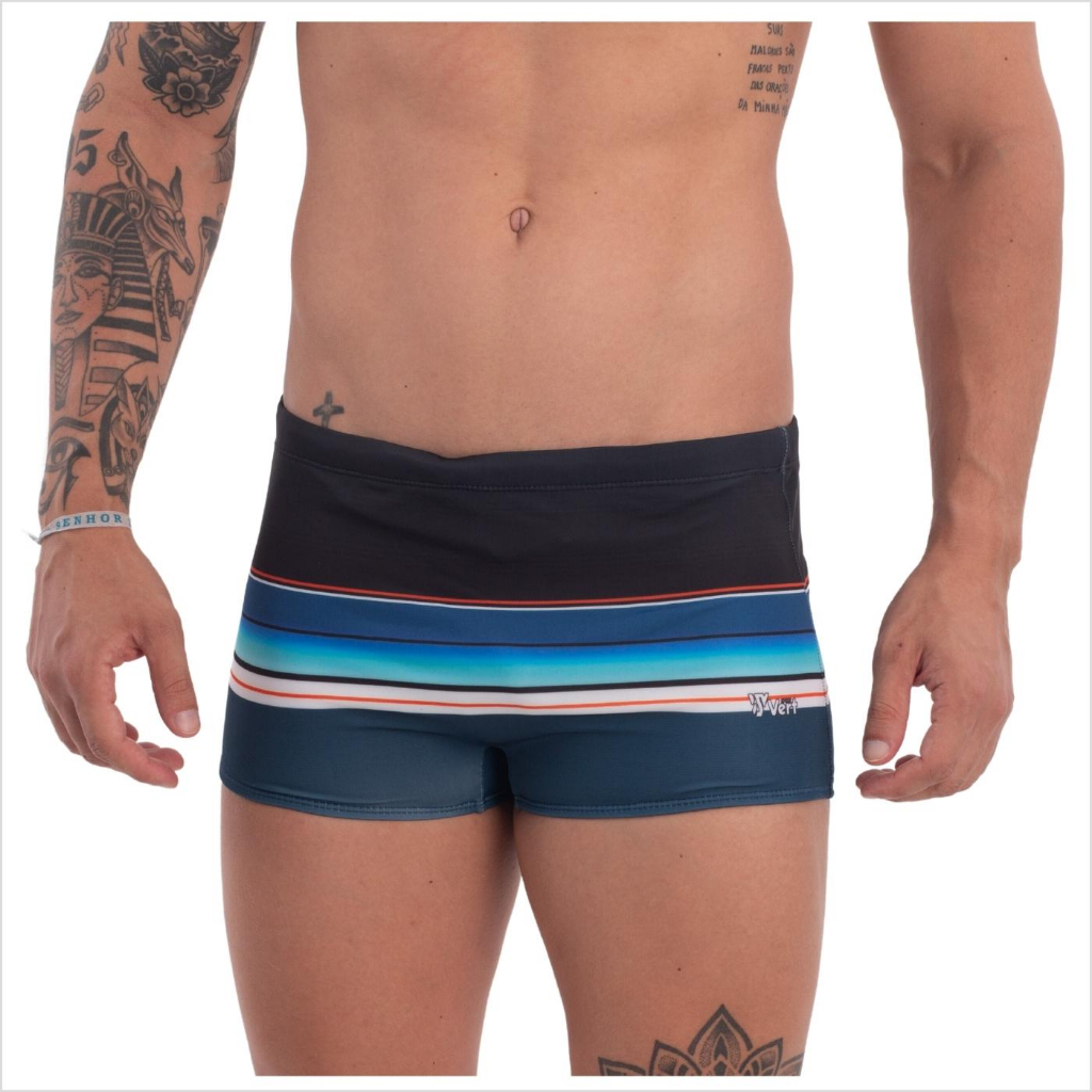 Sunga Boxer Estampada Forrada Lycra Adulto Larga Praia Verão | Shopee ...