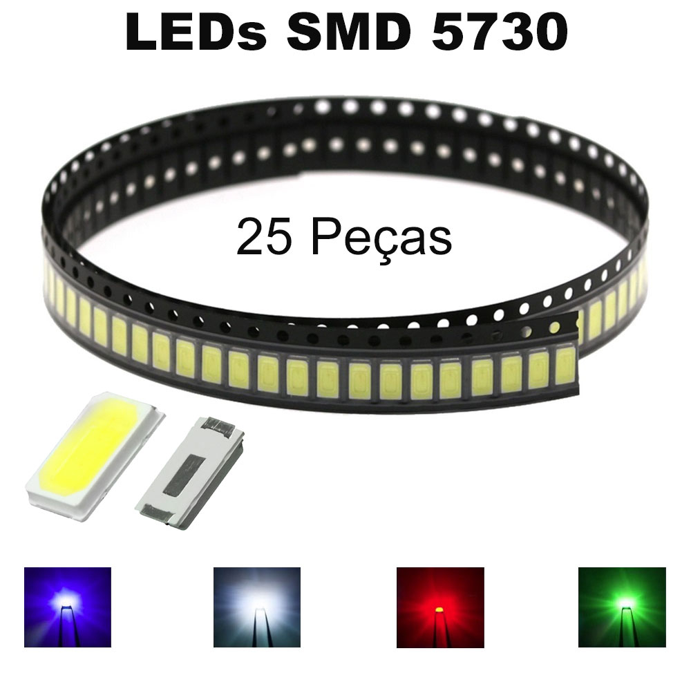 LEDs SMD 5730 (25 peças) | Shopee Brasil