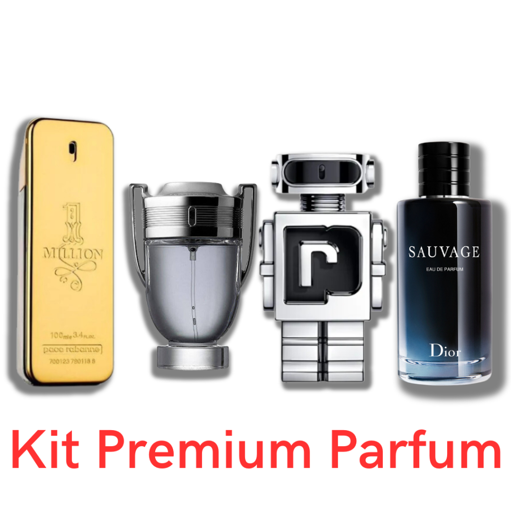 Kit 4 Perfume Masculino Importado Million + Invictus + Phantom ...