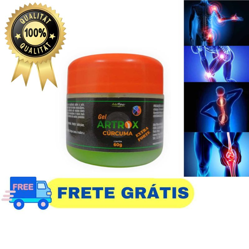 Artrox Gel Pomada Massageadora Extra Forte Para Artrite Artrose E Dores ...