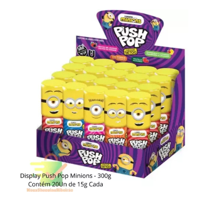 Display Push Pop Tema Minions Sabores Sortidos - Importado | Shopee Brasil