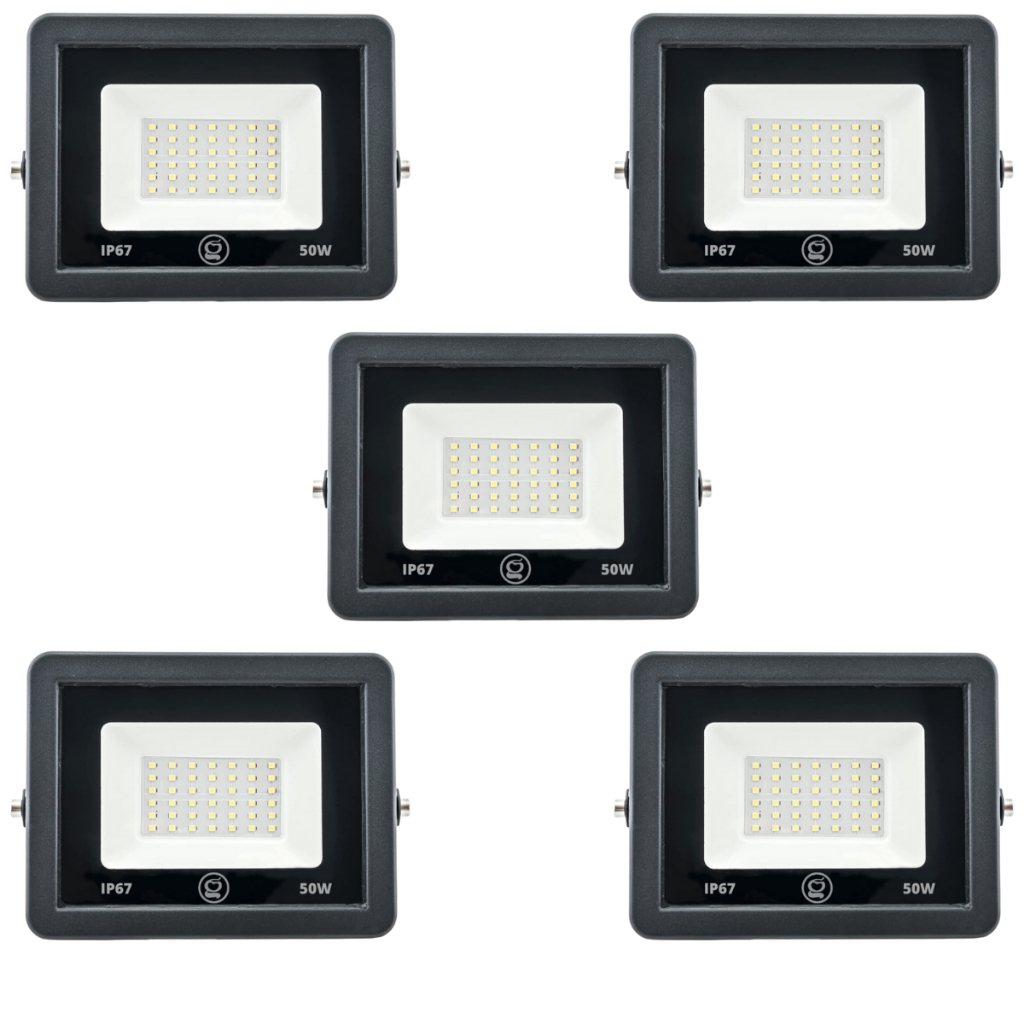 5 Mini Refletor LED 50W Holofote IP65 SMD Branco Frio 6500K | Shopee Brasil