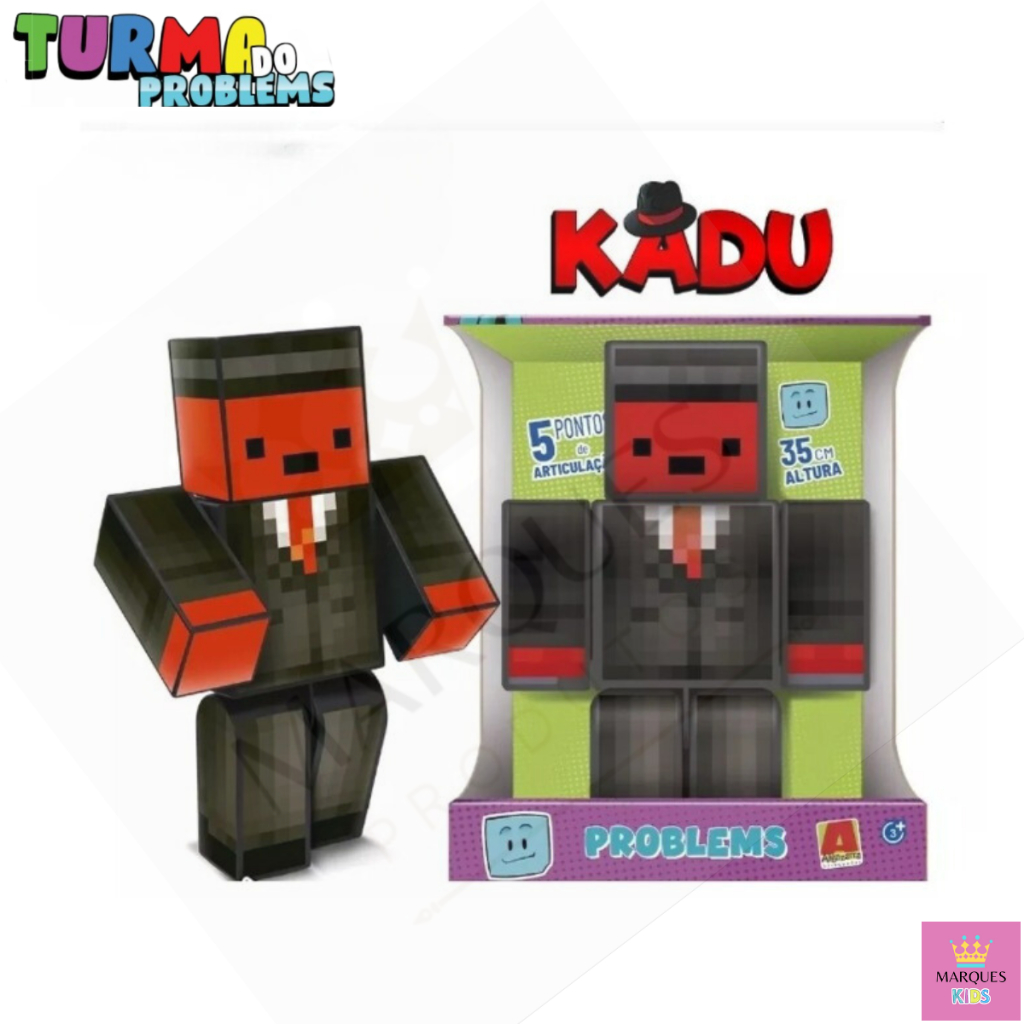 Boneco Kadu 35 cm Minecraft Turma do Problems Original | Shopee Brasil