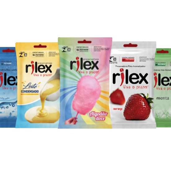 KIT 15 Preservativo Rilex Aromático Camisinha 5 PACOTES com 3 ...