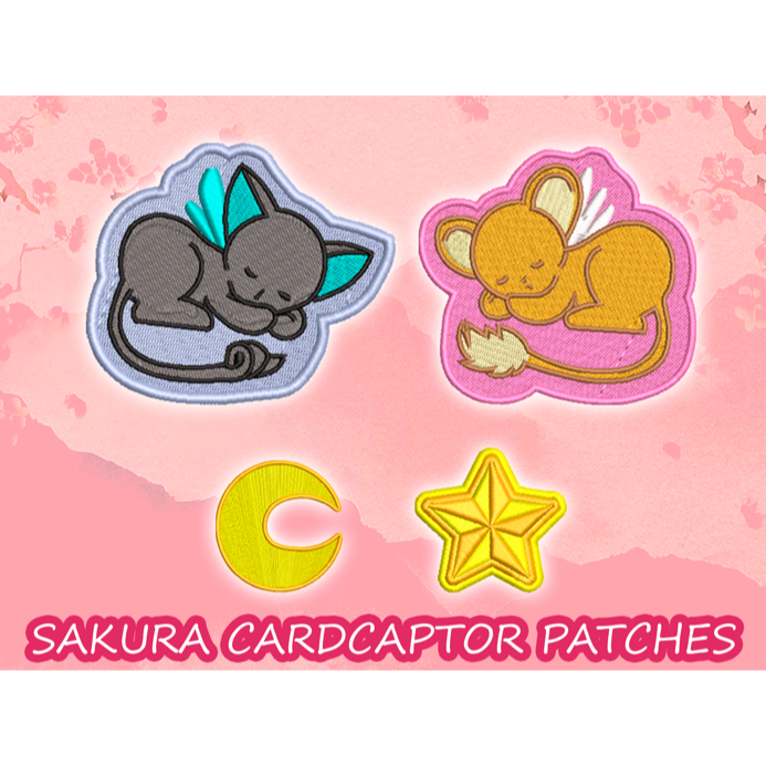 Cardcaptor sakura kero spinel lua estrela patches bordados | Shopee Brasil