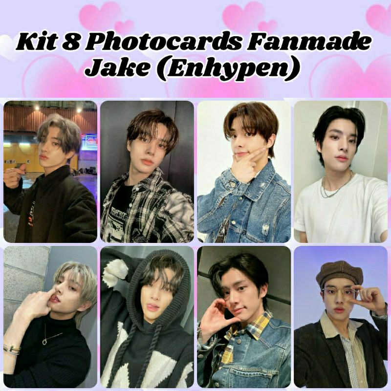 Kit 8 Photocards Jake Enhypen - Fanmade | Shopee Brasil