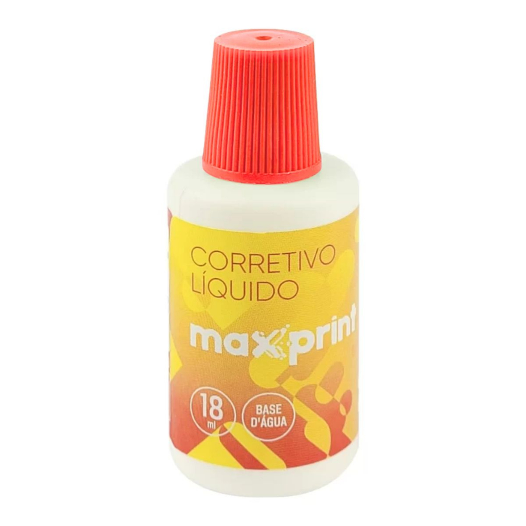 Corretivo Líquido Escolar 18ml - Maxprint | Shopee Brasil