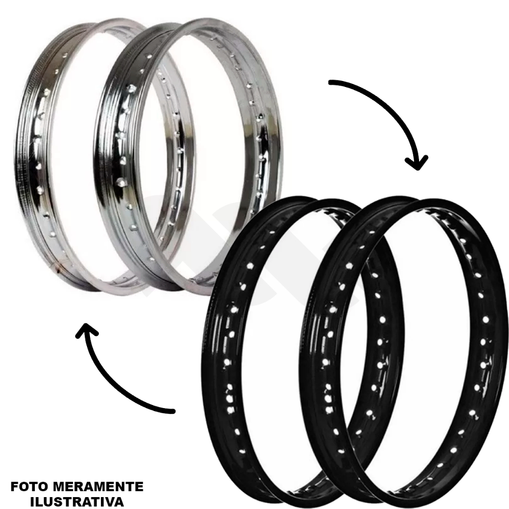 Aro De Roda 21 X 160 Dianteiro Falcon Xr 250 Tornado Dt 180 Xtz Lander ...