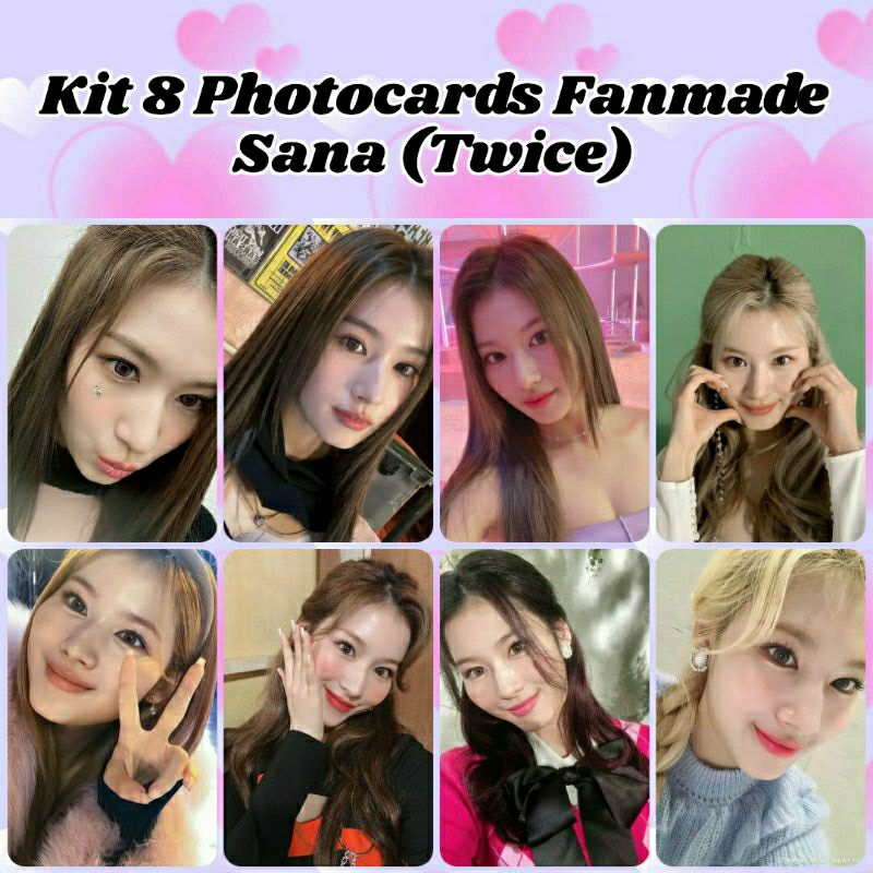 Kit 8 Photocards Sana Twice - Fanmade - Escolha o Kit | Shopee Brasil