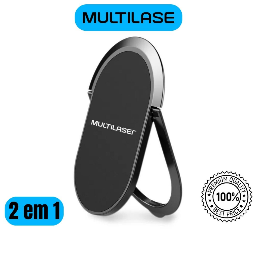 Suporte Celular Dedo Anel Magnético Universal Multilaser | Shopee Brasil