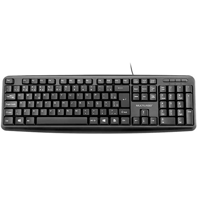 Teclado PC simples - Multilaser | Shopee Brasil