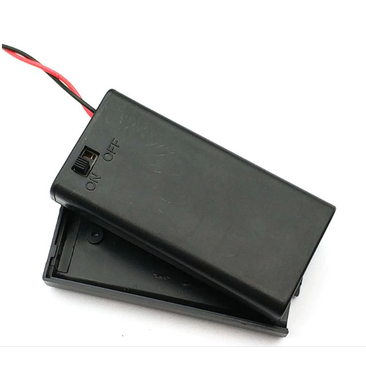 Suporte Box Para 2 Pilhas Aa Com Tampa E Chave Liga Desliga Case 2 Pilhas Shopee Brasil