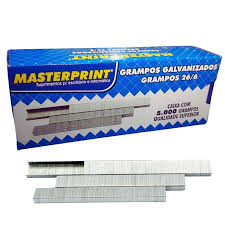 Kit Grampo 26/6 Para Grampeador Com 5000 Grampos Masterprint | Shopee ...