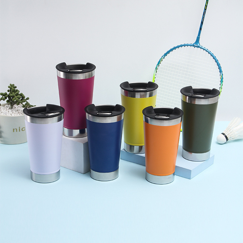 Copo Térmico Inox Grande Para Cerveja Com Tampa e Abridor | Shopee Brasil