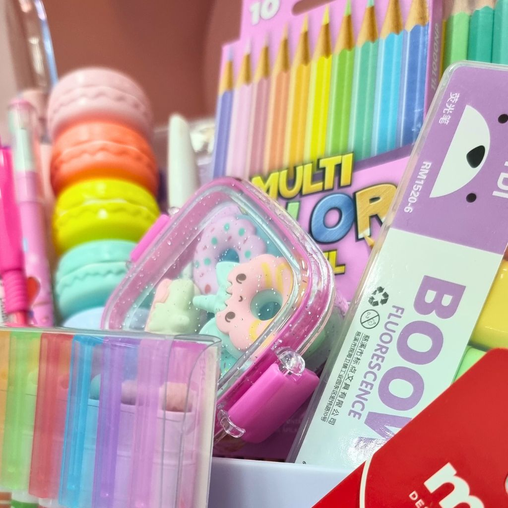 Kit Papelaria Fofa kawaii Master - Material escolar | Shopee Brasil