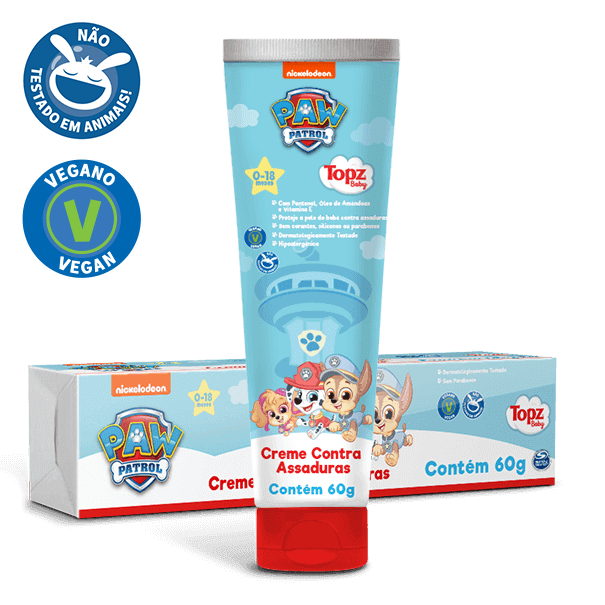 Creme contra assaduras Topz Baby Patrulha Canina 60g | Shopee Brasil