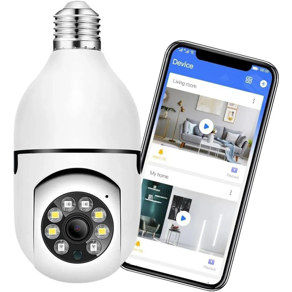 Camera Lampada Wifi, Monitoriamento, Segurança, USB, Full HD, 1080P ...