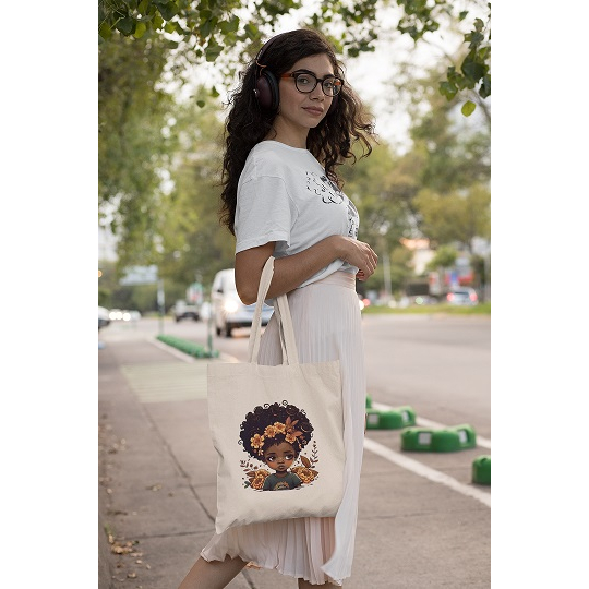 ECOBAG ECOLOGICA SACOLA PERSONALIZADA 38X40 NEGRA LINDA BLACK POWER BABY -100 % ALGODAO CRU ...