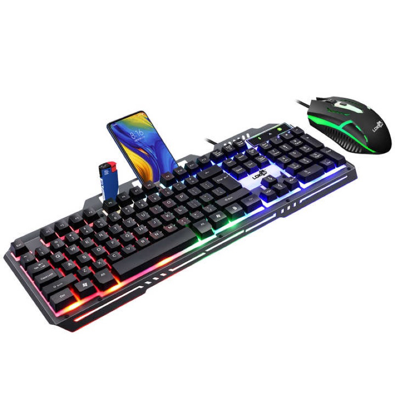 Teclado Gamer Led + Mouse Gamer Led | Shopee Brasil