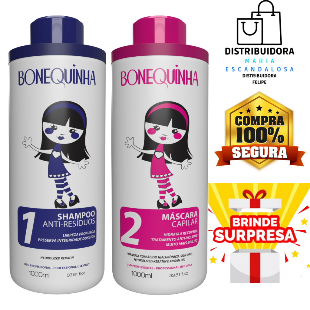 Progressiva COM FORMOL Bonequinha Escandalosa Redutor de Volume 2x1L ...