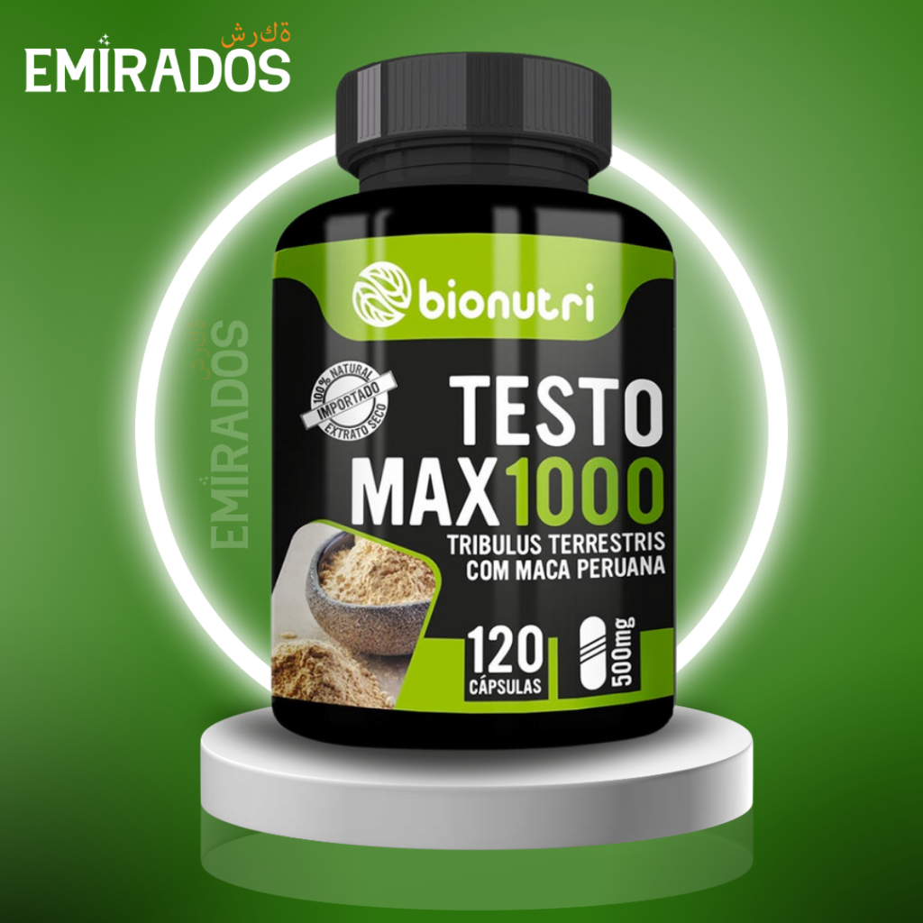 Testo Max 1000 120 Cápsulas 500Mg (Maca Peruana Com Trib. Terrestris ...