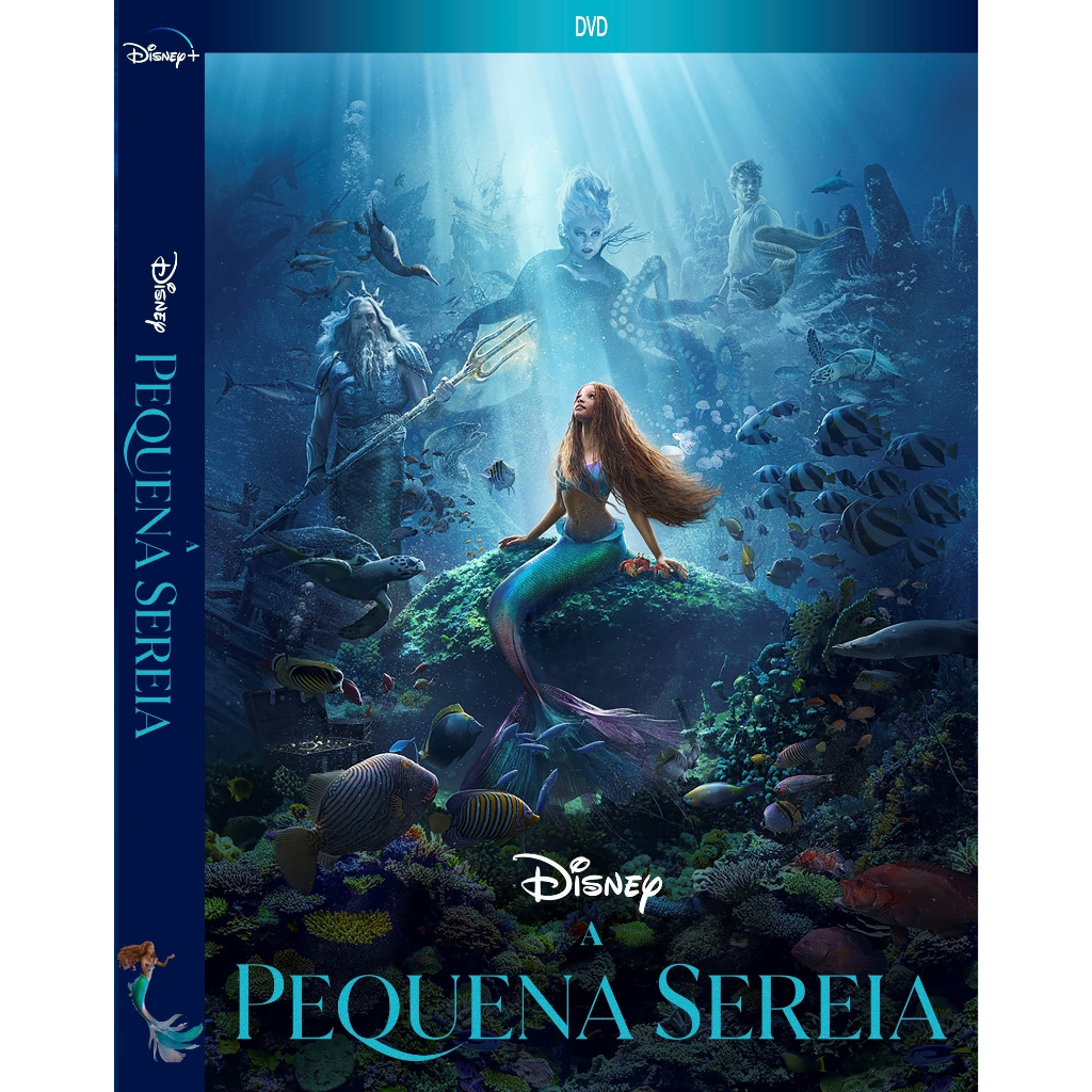 DVD Filme: A Pequena Sereia (2023) Dublado & Legendado | Shopee Brasil