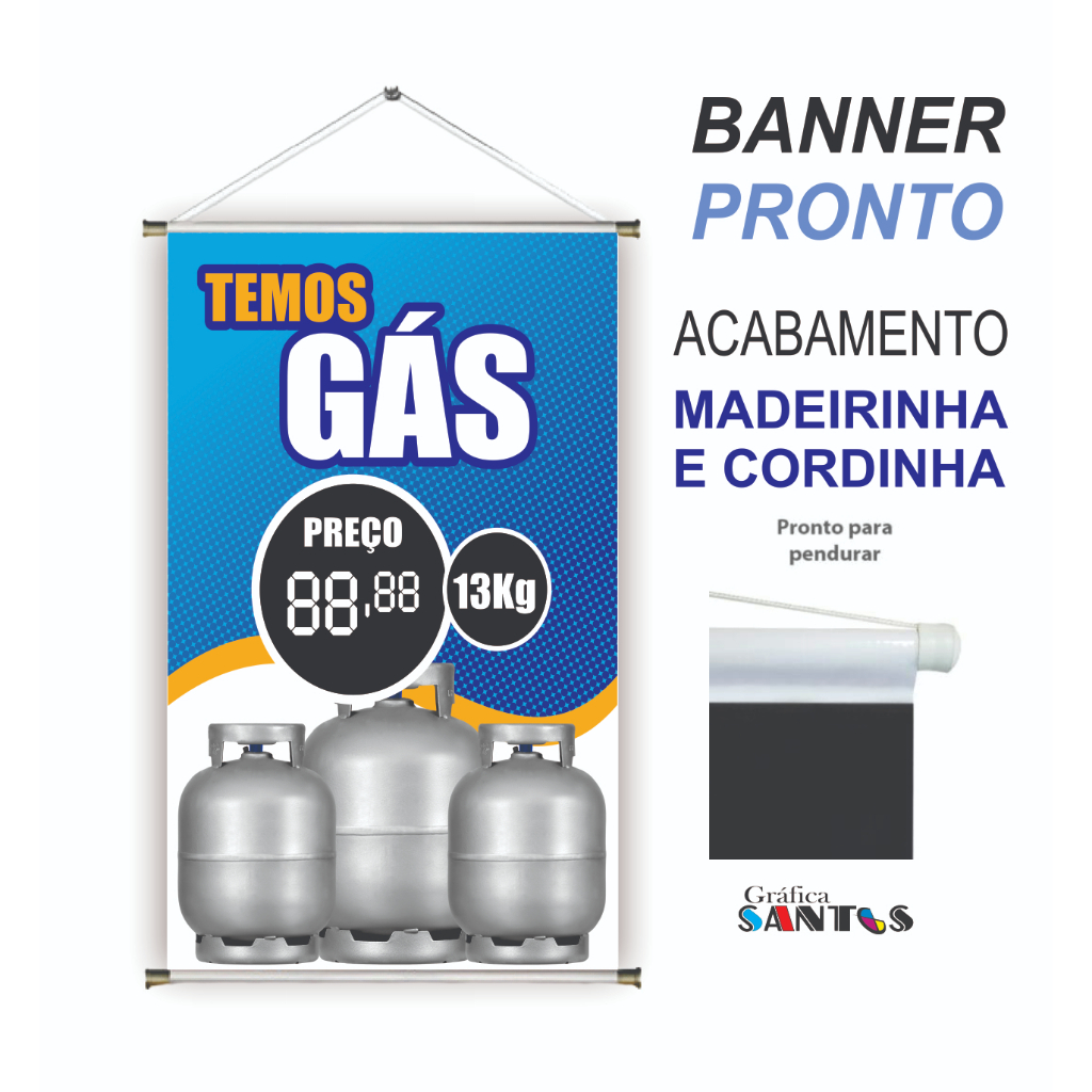 Banner pronto tema:(deposito de Gás) REF BA 466 (obs. NÃO HÁ ...