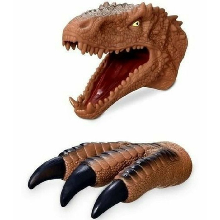 Kit Fantoche De Mão + Cabeça Garra De Dinossauro T-Rex | Shopee Brasil