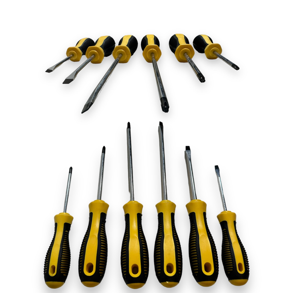 Kit De Chave Fenda+Philips C/6 Pçs Ponta Com Ima Cabo Emborrachado ...