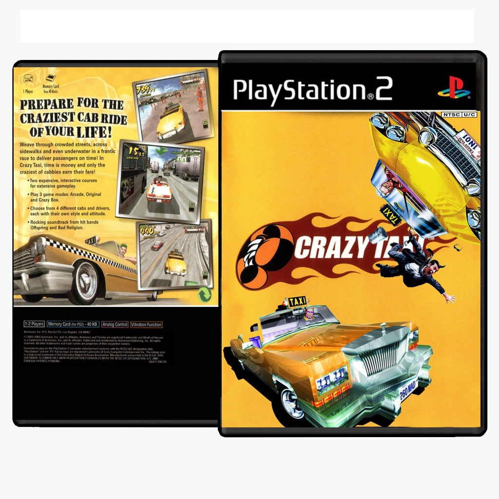 Crazy Taxi - Repro Ps2 / Retro Patch Play 2 Dvd iso | Shopee Brasil