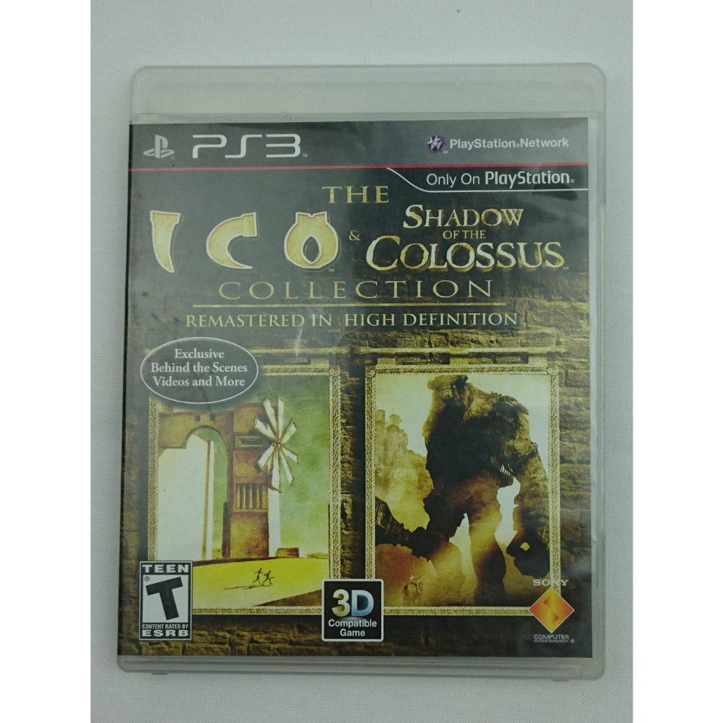 The ICO & Shadow of the Colossus para PS3 playstation 3 original mídia ...