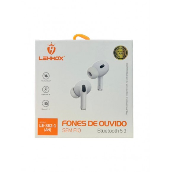 FONE DE OUVIDO BLUETOOTH 5.3 LEHMOX LE-362-1 (AN) | Shopee Brasil