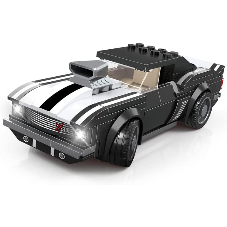 Zippy Toys Carrinho p/ Montar Super Car Classic Branco e Preto ...