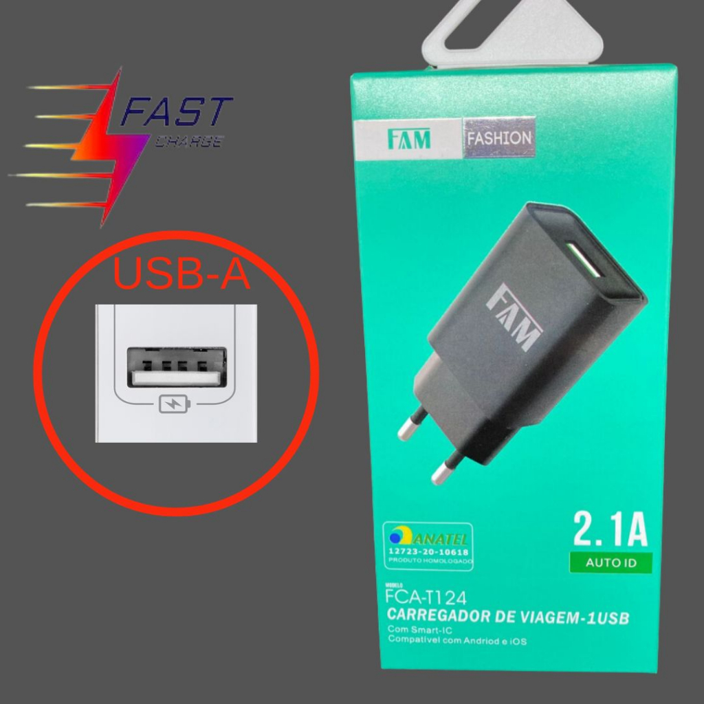 carregador fonte USB 10W potencia ANATEL Bivolt | Shopee Brasil