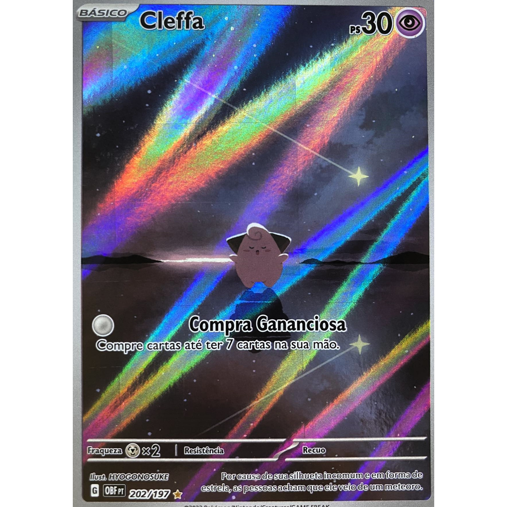 Carta Cleffa Coleção Obsidiana em Chamas Pokemon TCG | Shopee Brasil