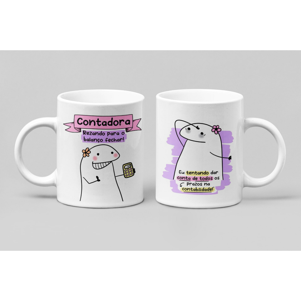 Caneca Personalizada Flork Profissões Contadora | Shopee Brasil