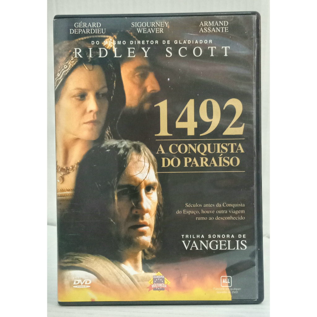 Dvd 1492 - A Conquista do Paraiso - Gerard Depardieu / Ridley Scott ...